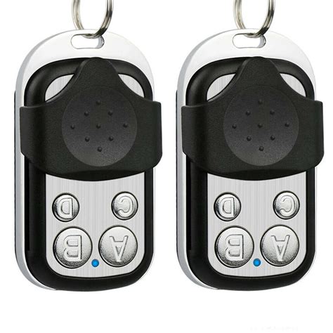 Pair MHz V Code Metal Button Gate Garage Opener Remote Wireless Control Up To