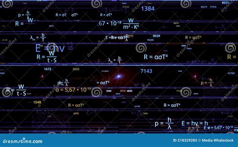 Flying Through Different Mathematical Formulas Concept Of Science And