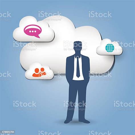 비즈니스 센터 클라우드 컴퓨팅 일러스트 다양한 통신 아이콘 2015년에 대한 스톡 벡터 아트 및 기타 이미지 2015년