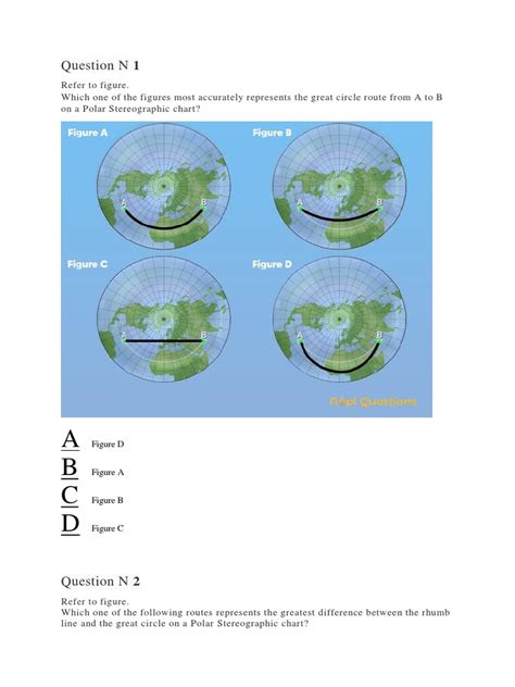 061 General Navigation Questions Pdf Latitude Longitude
