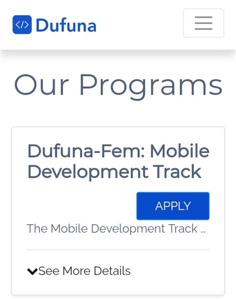 Dufuna Fem Programmingcoding Programme For Female Nysc Members