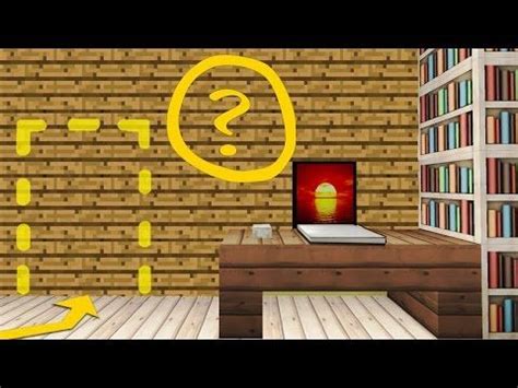 Minecraft How To Build A Cool Secret Place For Your Chest In A House Tutorial Minecraft