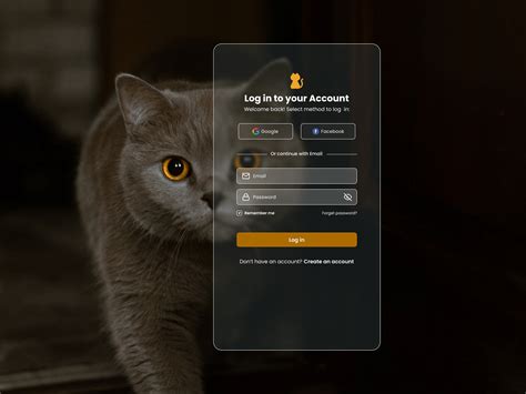 Design Glass Morphism Login Screen Behance