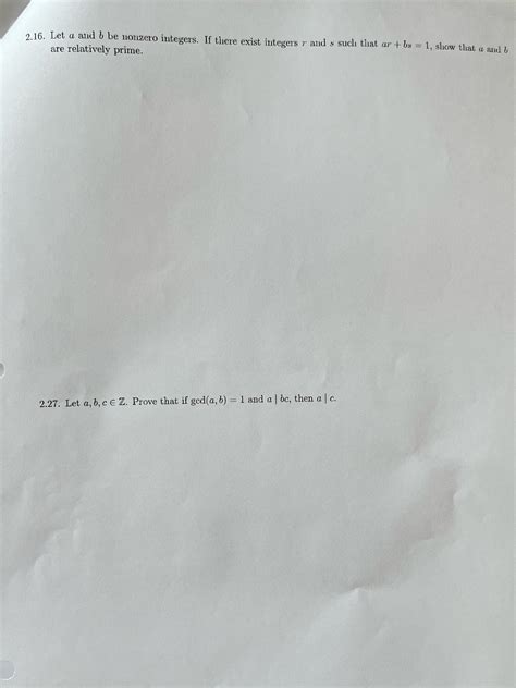 Solved 216 ﻿let A And B ﻿be Nonzero Integers If There