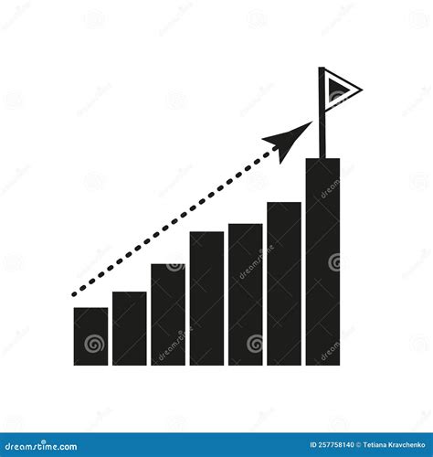 Graph Arrow Icon Growth Stock Diagram Financial Graph Financial