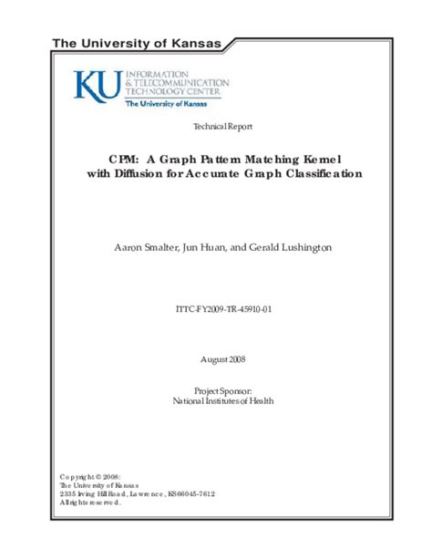 Pdf Gpm A Graph Pattern Matching Kernel With Diffusion For Accurate Graph Classification