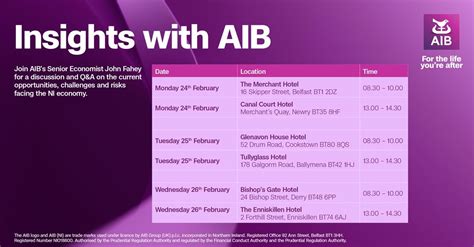 Aib Is Delighted To Be Hosting A Series Of Events ‘insights With Aib
