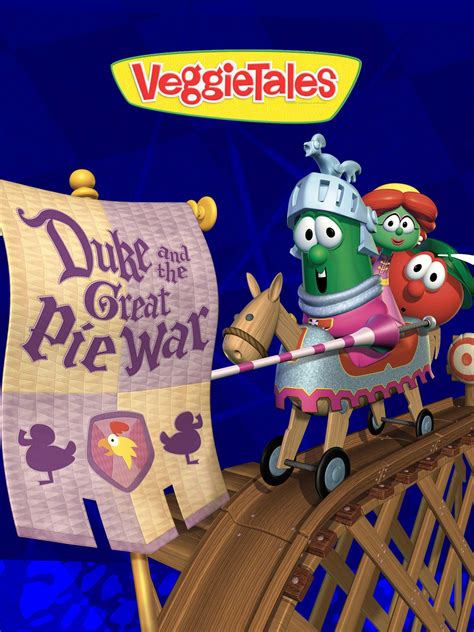 Veggietales Duke And The Great Pie War Vhs Amazon Veggie Tales Duke