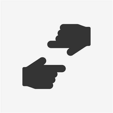 Left And Right Arrow Finger Icon Hand Pointer Vector Click Select