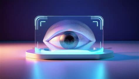 Consumer Future And Technology Concepts Biometric Security System Futuristic Retina Scan