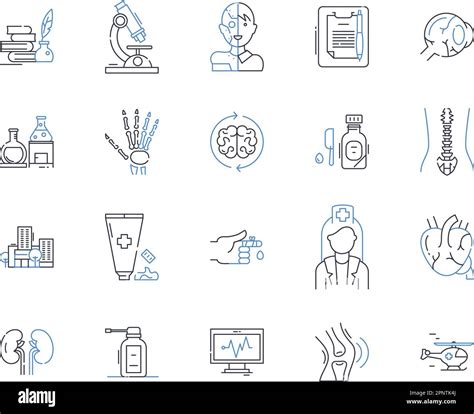 Mindfulness Coaching Line Icons Collection Presence Awareness Focus Clarity Calm Gratitude
