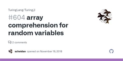 Array Comprehension For Random Variables · Issue 604 · Turinglang