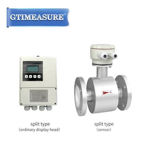 RS Remove Display Flow Meter For Measuring Sewage Magnetic Flow Meter PTFE Flow Meter
