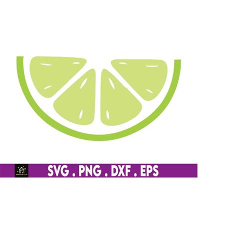 Lime Slice Svg Kawaii Fruit Svg Instant Digital Download Inspire Uplift
