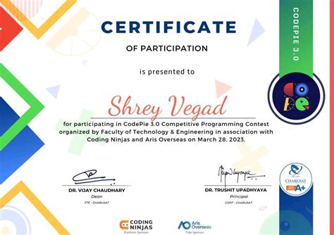 Shrey Vegad On Linkedin Connections Codepie3 Coding Opportunity Teamwork Team Dsacoding