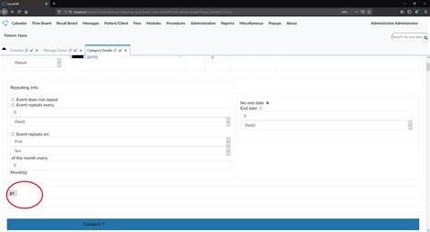 categories details button and confirm form · issue 3081 · openemr openemr · github