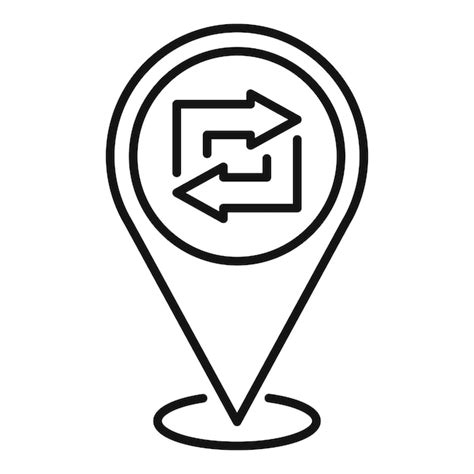 Premium Vector Repost Location Icon Outline Vector Report Chart Data