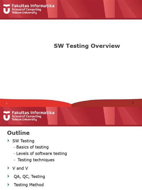 Sw Testing Pdf Software Testing Computer Engineering