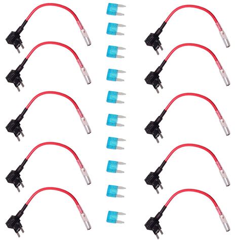 10pcs Car Fuse Socket 15a 12v 24v Waterproof Powe Grandado