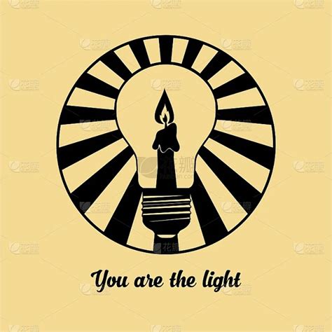基督教的插图。你就是光。素材 花瓣网