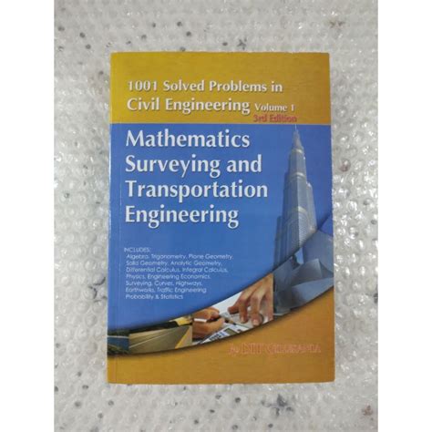 1001 Solved Problems In Civil Engineering Volume 1 3rd Edition By Gillesania Shopee Philippines