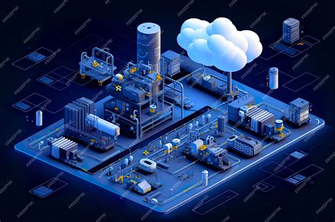 Premium Ai Image Generative Ai Illustration For Infrastructure As A Service Cloud Computing