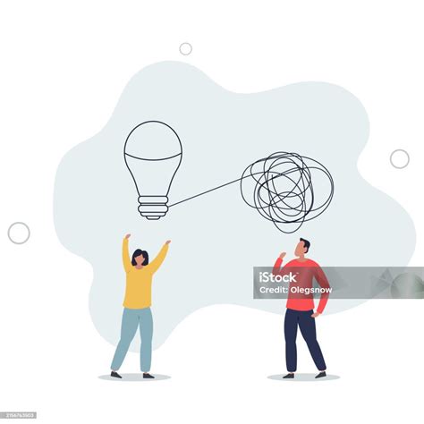 능동 및 반응 사고 혼돈 및 질서 이론 또는 난이도 문제 개념을 해결하기 위해 아이디어를 단순화합니다 벡터 일러스트 레이 션입니다 개념에 대한 스톡 벡터 아트 및 기타