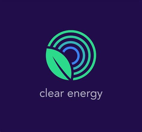 Premium Vector Circular Leaf Logo Clean Energy Zero Carbon Logo