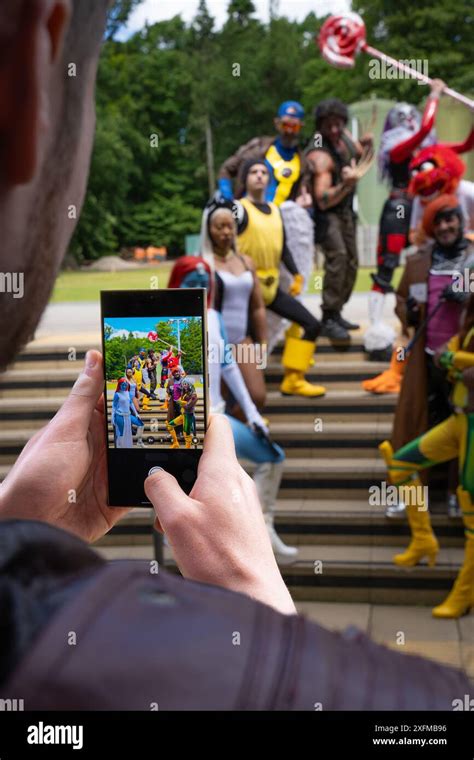 Harrogate Uk June 22 2024 A Group Of Cosplayers Dressed As