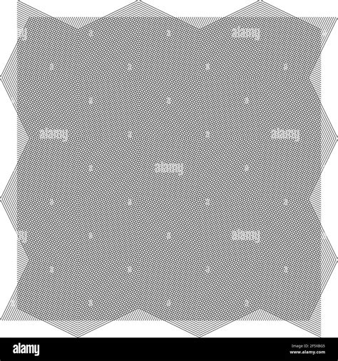 Grid Mesh Of Wavy Zig Zag Lines Criss Cross Pattern — Stock Vector Illustration Graphics