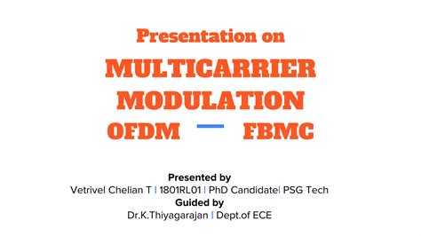 Multi Carrier Modulation Ofdm And Fbmc Pdf Digital Audio Computer