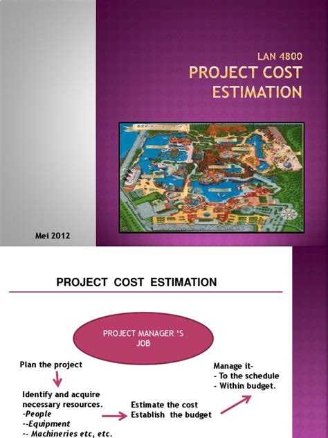 Project Cost Estimation Guide Pdf Industries Economies