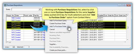 Prodmaster How To Add Purchase Order Line From Purchase Requisition