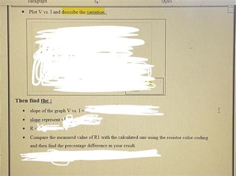 Solved Part I Single Resistor R1 Plot V Vs I And