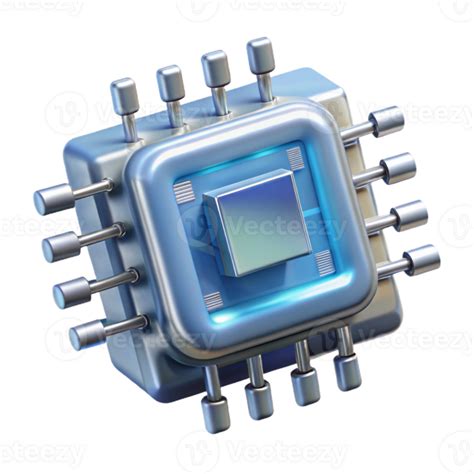 Beautiful Abstract Quantum Computer Processor With Complex Circuitry