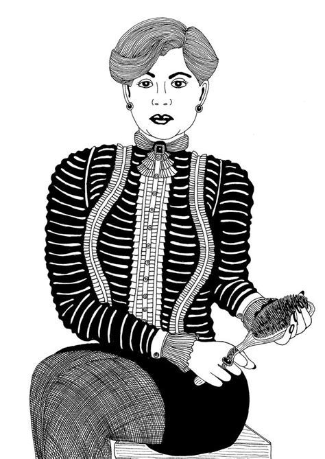 Strict Governess With Hairbrush Playing With Hair Curvy Women