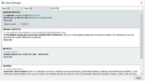 how to use mcp4725 12 bit dac module with arduino