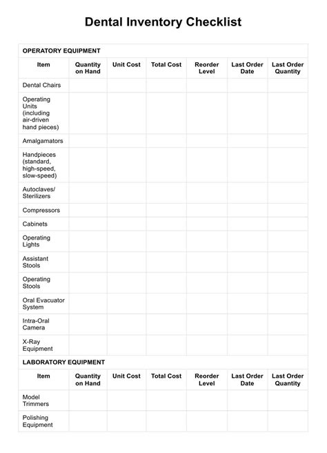 Printable Dental Lab Case Log Sheet And Example Free Pdf Download