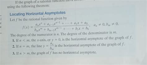 Solved What Is Proof Of The Horizontal Asymptote Rule Using Solved What Is Proof Of The Horizontal Asymptote Rule Using