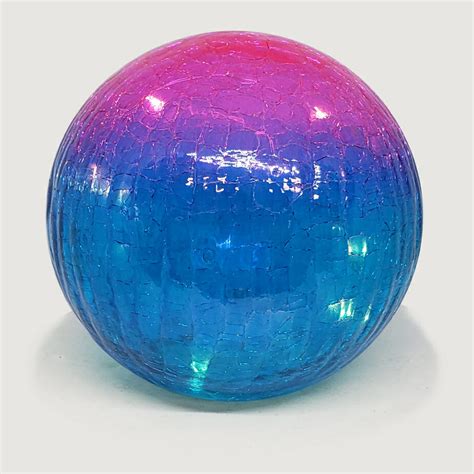 Pink And Blue Gazing Globe Light 6 Coastal Decor Seaside Glass Gallery