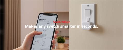 SwitchBot Smart Switch Button Pusher Bluetooth Automation