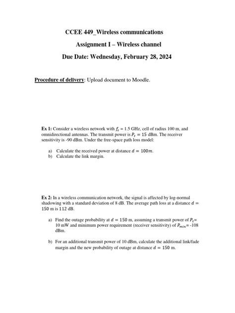 Assignment1 1 Pdf Electromagnetic Spectrum Electrical Engineering