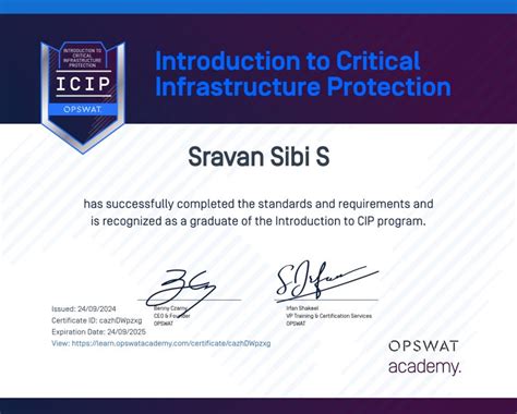 Icip Criticalinfrastructureprotection Cybersecurity Certification