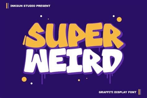 Super Weird Font Free Font