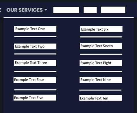 Css Two Columns Submenu Issue Stack Overflow