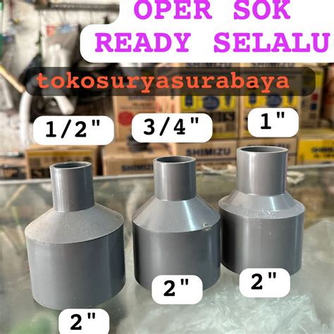 Jual V Sock 2 X 3 4 Inchi V Sock 2 X 1 Inchi V Sock 2 X 1 2 Inchi Socket Verloop Opersock Sok