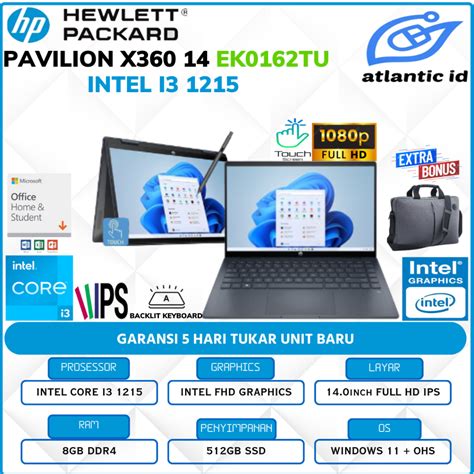 Jual Laptop Hp Pavilion X Touch Screen Intel Core I Gb Gb Ssd Windows Office