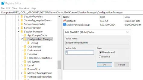 Automatically Backup Registry To Regback Folder In Windows 11