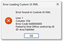Vsto Outlook Refuses To Display Customized Ribbon Stack Overflow