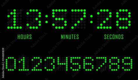 Countdown Website Vector Flat Template Digital Clock Timer Background Countdown Timer Clock